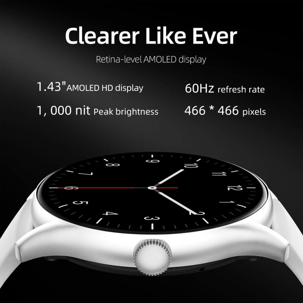 QCY Watch GT Smart Watch With Retina AMOLED HD Display - Top Tech Zone
