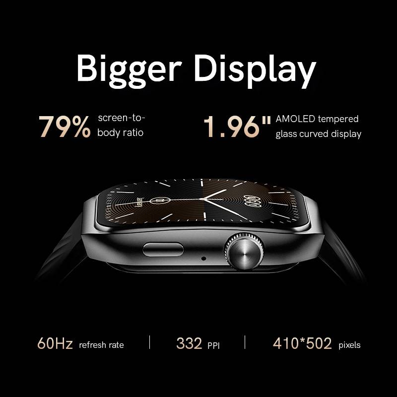 QCY Smart Watch GS2 AMOLED Retina Display - Top Tech Zone