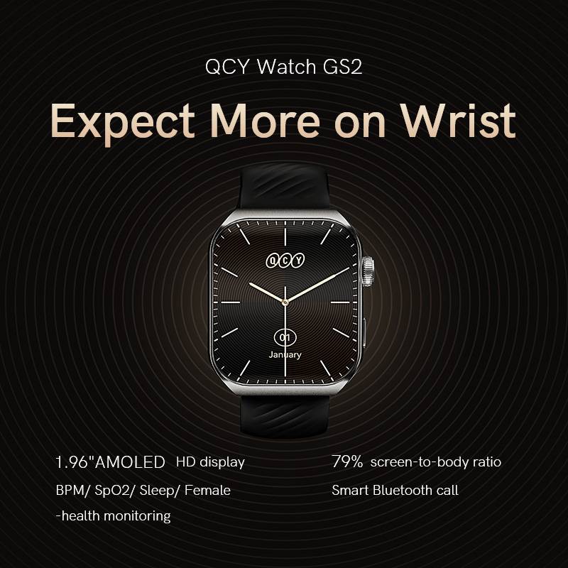 QCY Smart Watch GS2 AMOLED Retina Display - Top Tech Zone