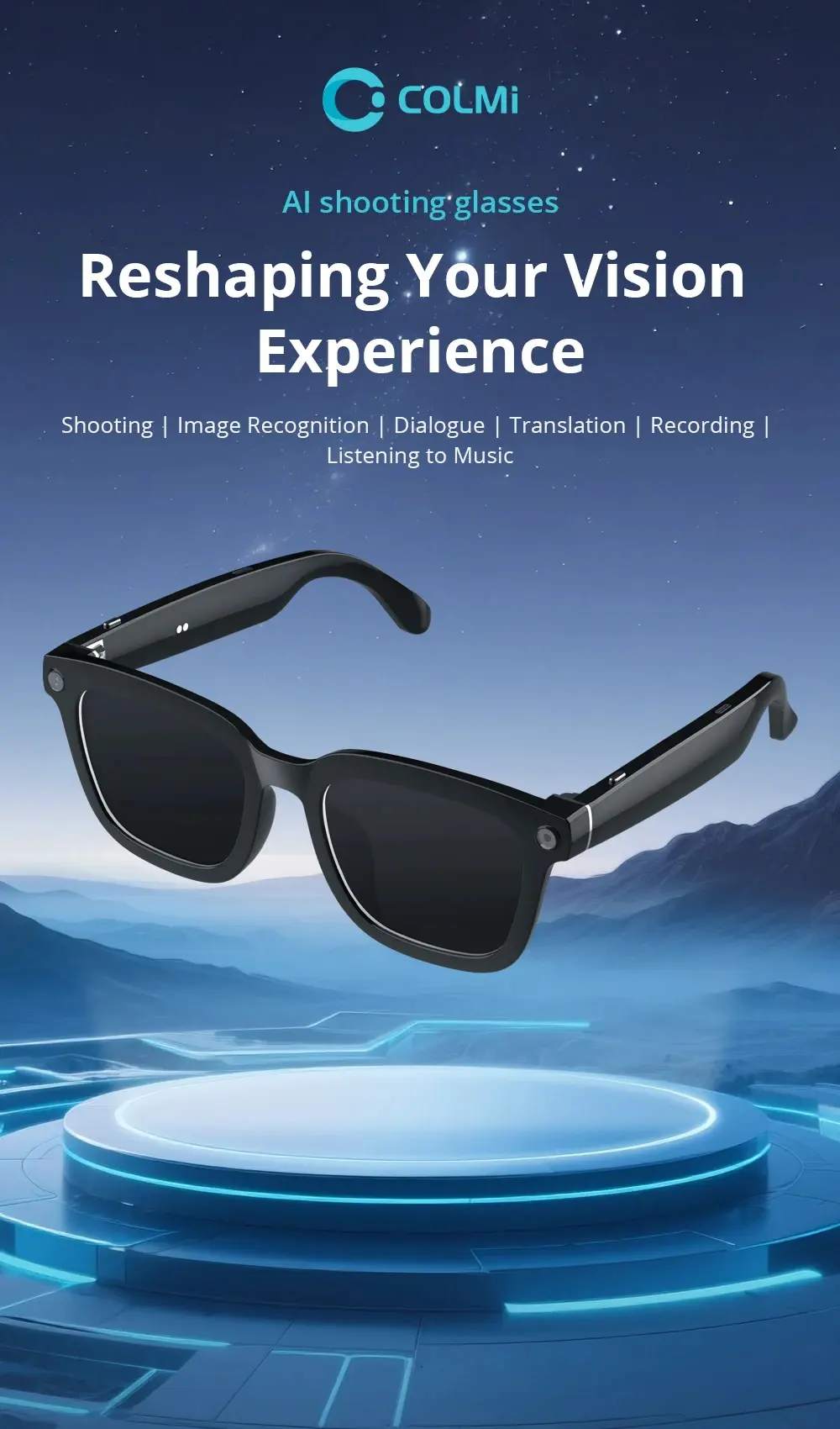 COLMI V03 Ai Intelligent Camera Smart Glasses - Top Tech Zone