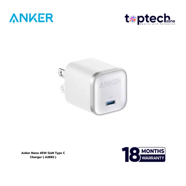 Anker Nano 45W GaN Type C Charger ( A2692 ) - Top Tech Zone