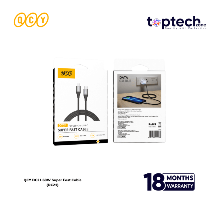 QCY DC21 60W Super Fast Cable (DC21) - Top Tech Zone